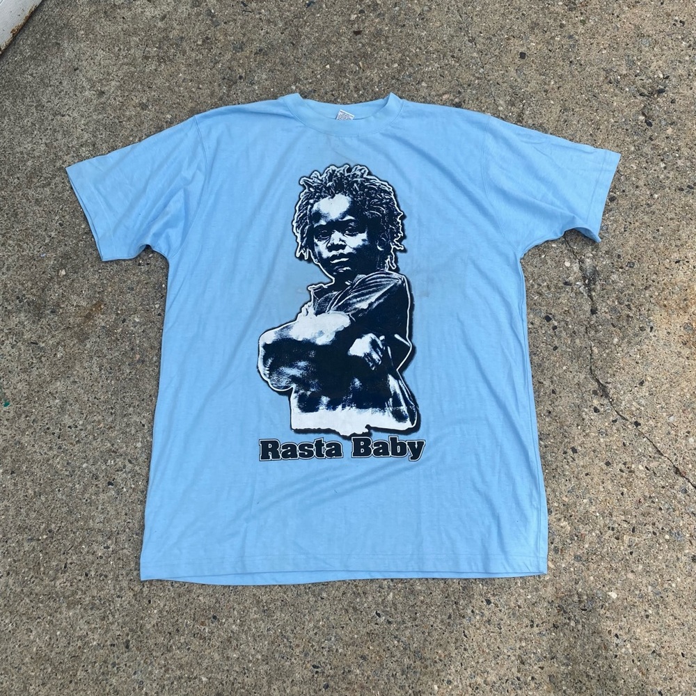 Vintage Rasta Baby Rap Tee Front And Back Hit - Gem